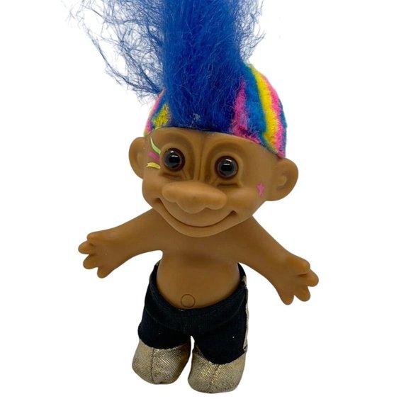 Russ Berrie | Toys | Vintage 4 Russ Troll Doll Punk Rocker Mohawk ...